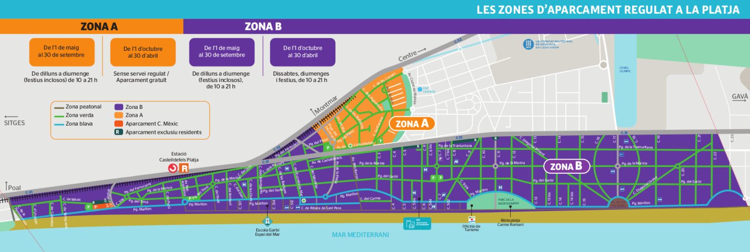 Zona Azul Castelldefels (actualizado 2025) | Horario, Precio, Multas ...